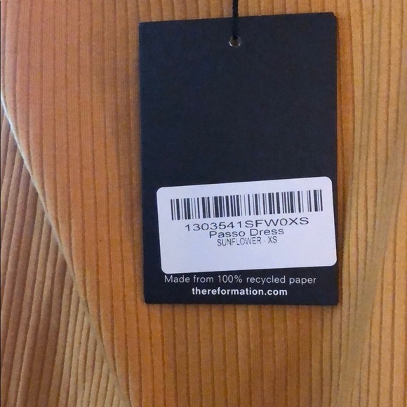 Reformation | Dresses | Reformation Passo Mini Dress In Sunflower ...